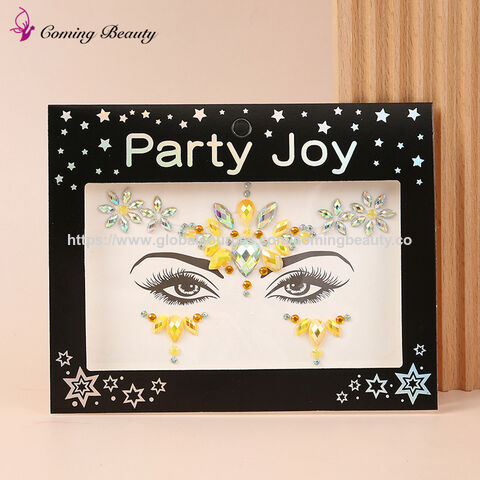 Wholesale Temporary Flower Jewel Face Stickers Tattoo Adhesive ...