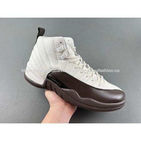 Wholesale Price Ir Jordan 12 White/baroque Brown-sail Air J12 Trainers ...