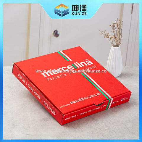 Red Pizza Boxes Various Sized Red Pizza Box Disposable Paper Food ...