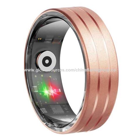 Blood Pressure Flexible Heart Rate Smart Ring Jewelry Gold Sleep Smart ...