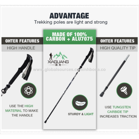 Factory Price Traveling Poles Outdoor Camping Long Eva Handld Walking ...
