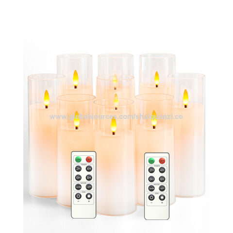 Factory Price Acrylic 9 Pcs Set Customized Color Safe Flameless ...