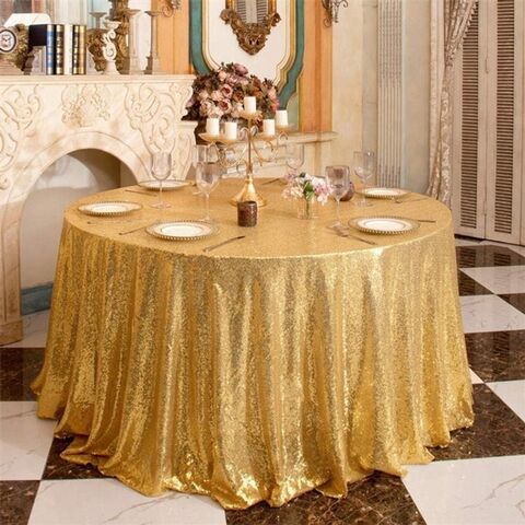 Bulk Buy China Wholesale Mu Elegant Custom Round Table Party Glitter ...