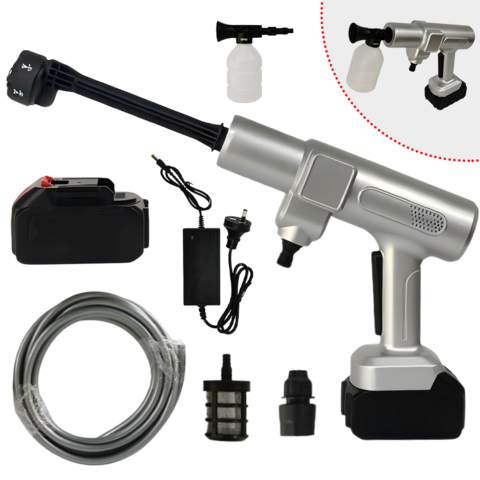 Portable Powerful High Pressure Lithium Cordless Wireless Car Wash ...