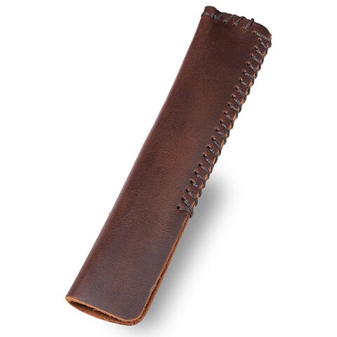 Handmade Genuine Leather Single Pen Pouch Slim Pen Sleeve Holder Pen ...