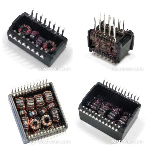 Poe-bt(4ppoe-90w),pg96503ptg,100/1000 Base-t Full Quad Ports Magnetic ...