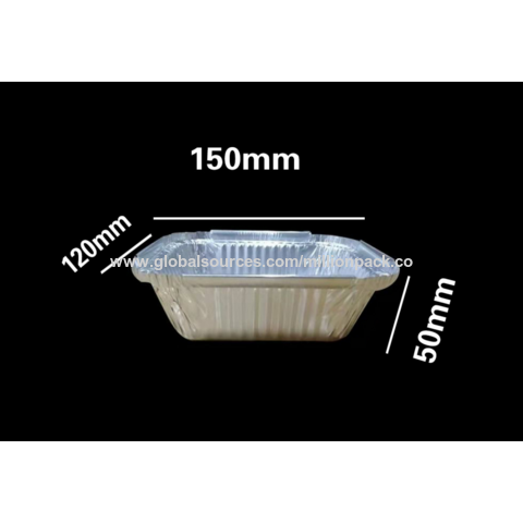 Bulk Order Disposable Food Container Foil Container With Lid Aluminum ...