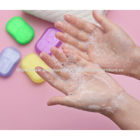 Wholesale Travel Disposable Soap Tablets Box Soap Paper Portable Hand ...