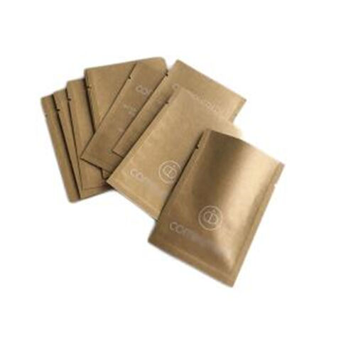 Eco Friendly Brown Yellow White Kraft Paper Bags Aluminum Foil Mylar ...