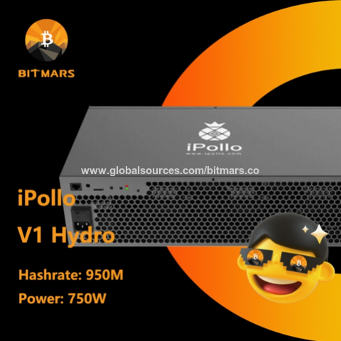 Hot Sale Water Cooling Miner V1 Hydro From Ipollo 950m Hashrate Server 750w Power Consumption ...