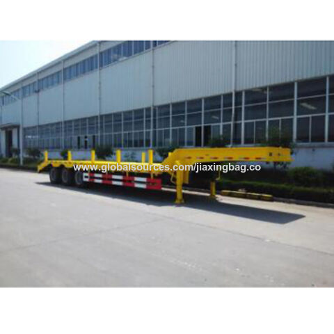 Factory Direct High Quality China Wholesale Factory Directly 3-axle Low Bed Semi Trailer: High ...