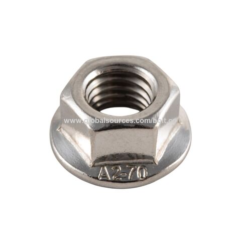 Ss304 Ss316 Ss316l Hex Flange Nut M8 M10 M12 M16 - Buy China Wholesale ...
