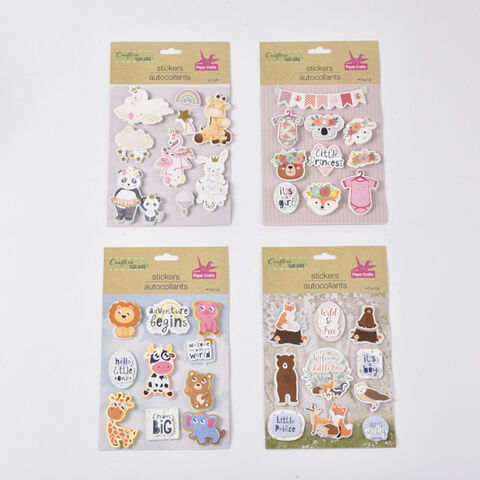 Bulk Buy China Wholesale Cute Cartoon 3d Paper Stickers Baby Birthday ...