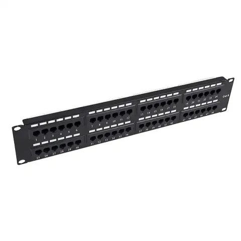 Bulk Buy China Wholesale 48 Port Cat5e Patch Panel For Cabinet 2u ...