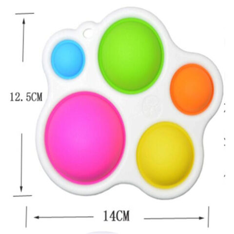 Simpl Dimpl Sensory Toys Fidget Toy Push Pop Pop Bubble Silicone Toy ...