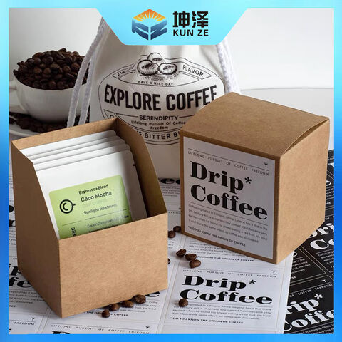 Gift Box Paper Gift Box Kraft Paper Hard Printing Paper Card Box Coffee ...