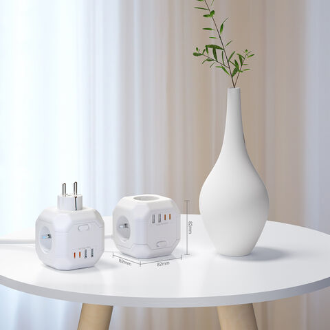 Black And White Products 2usb-a And 2usb-c Cube Power Extender Eu ...