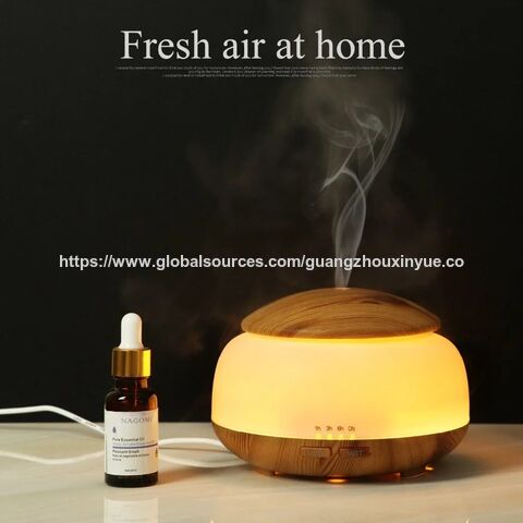 Manufacturer Wood Grain Air Humidifier 300ml Ultrasonic Aromatherapy Lamp Household Ultra ...
