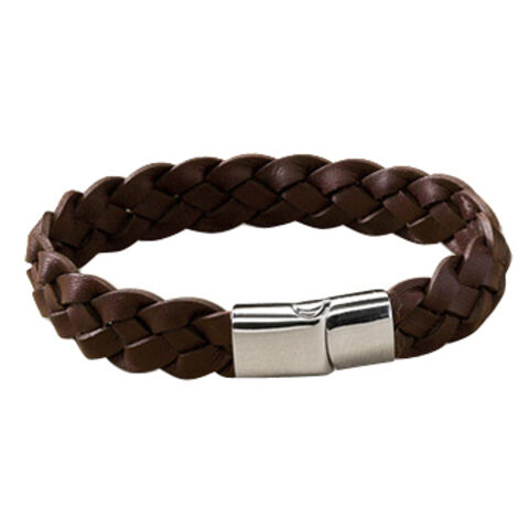 Wrap Braided Leather Bracelet With Stainless Steel Magnetic Closure, New Design - China ...