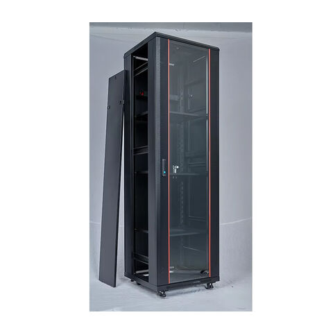 Factory Custom Hot Sell Glass Door 42u Server Rack Smart Network Cabinet Price List For Data ...
