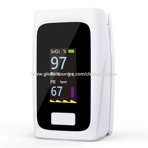 Portable Oxygen Saturation Heart Rate Test Meter Finger Clip Blood ...
