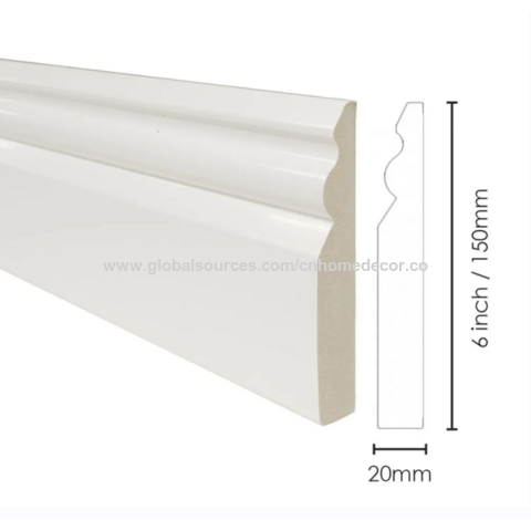 Wholesale White Primed Moulding For Home Decor Baseboard Mouldings ...