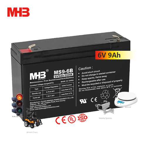 Bulk Buy China Wholesale Mhb Ms9-6b 6v Agm Lead Acid 9ah Ups Battery ...