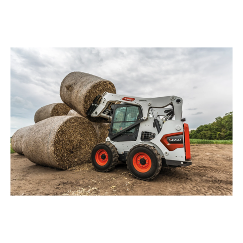 Heavy-duty Bobcat Loader With An All-wheel Drive System For Optimal ...