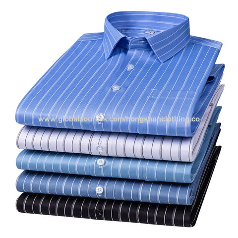 Men's Casual Shirt Design For Spring 2024 With Stripes And Long Sleeves ...