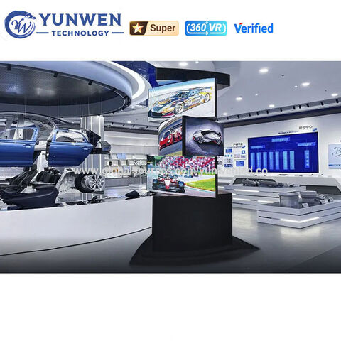 Led Three-layer Cubic Rotating Mechanical Screen Innovative Digital ...