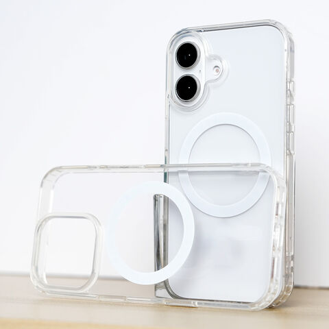 Luxury Acrylic Clear Case With Magnetic With Animation For Iphone 16 ...