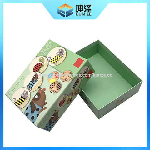 Children Cardboard Gift Box Rigid Cardboard Gift Box Delicate Present ...