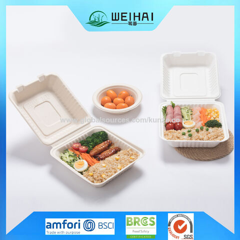 Disposable Food Containers Bagasse Molding Disposable Tableware ...