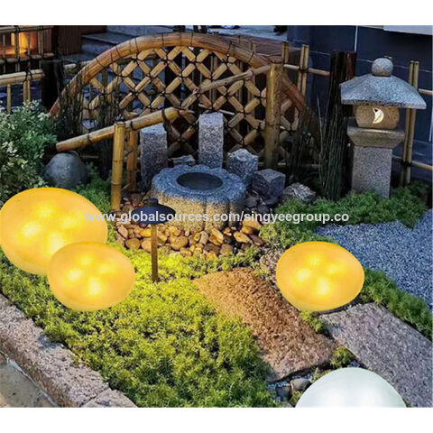 Solar Pebble Lights Cross Border Outdoor Lawn Lights Buried Lights Home ...