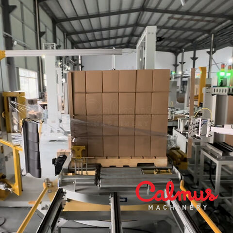 Pallet Stretch Wrapper With Corner Board Applicators, Stretch Wrapper, Corner Board Applicator ...