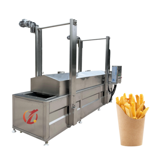 Qd Industrial Continuous Fryer Chicken Nuggets Potato Chips French ...