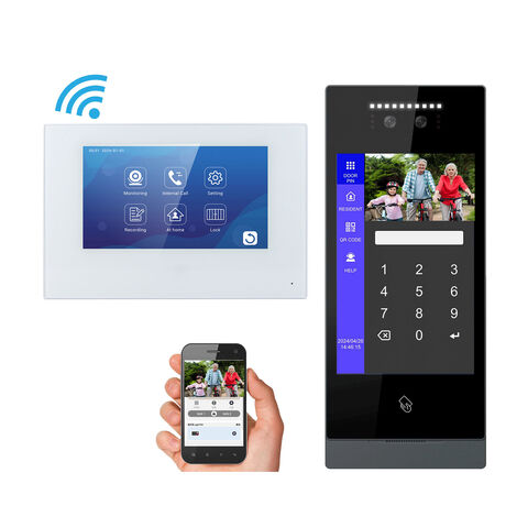 Hot Sell Ip Multi Apartment Intercom System Wireless 7inch Indoor Monitor App Control Cloud ...