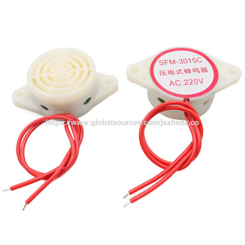 30*15mm 220v Ac 110db Continuous Audible Buzzer Sfm-27 Ac220v Piezo Buzzer 3015 Piezoelectric ...