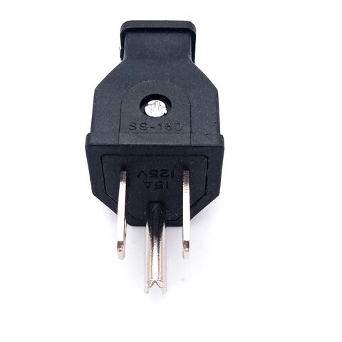 American Standard 3-pin 15a 125v Nema 5-15p Straight Blade Replacement ...