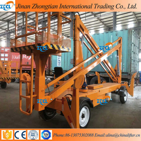 Ztcl 200kg Cheap Price Hydraulic Driving Boom Lift With Wheels - China ...
