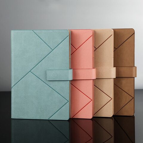 Wholesale Pure Color Imitation Leather Cover Business Notebooks High ...