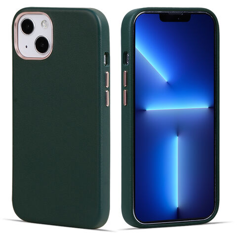 Full Grain Leather Back Cover For Iphone 14 Back Case - Buy China ...