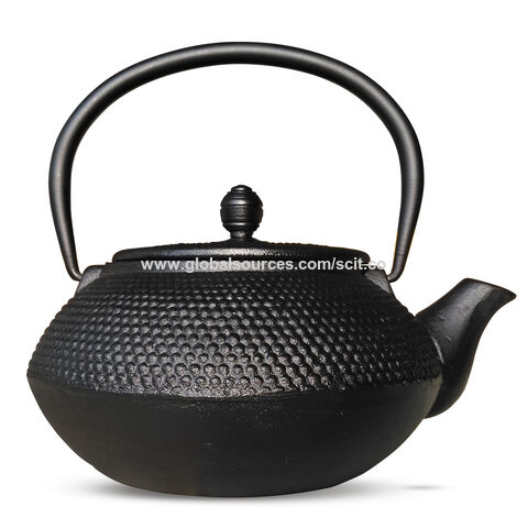 Hotsale 26 Oz Black Cast Iron Teapot With Stainless Steel Infuser ...