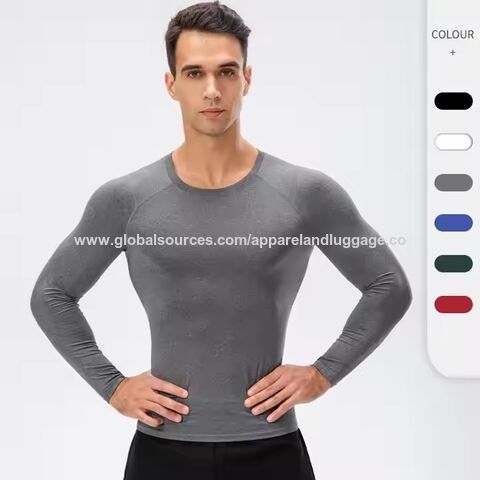 Wholesale Men Fitness Wear Clothing Sports Custom Men‘s Gym Long Sleeve ...