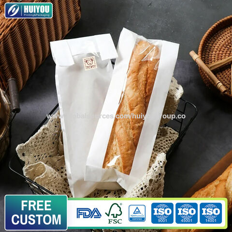 Food Packaging Bags Customized Food Grade Recycled Paper Bread Storage ...