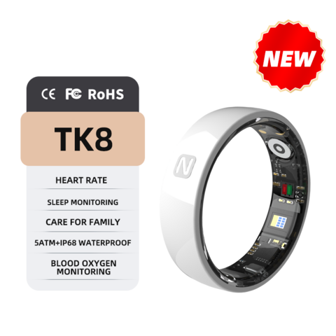 New Cross-border Tk8 Smart Ring For Monitoring Heart Rate, Blood ...