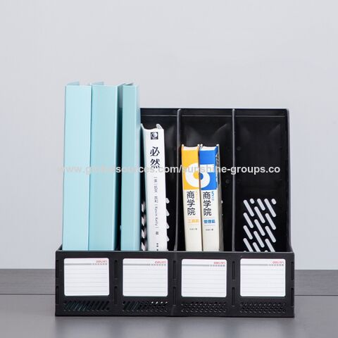 Document Rack Desktop A4 File Rack Office Organizer Desk 3 Column ...