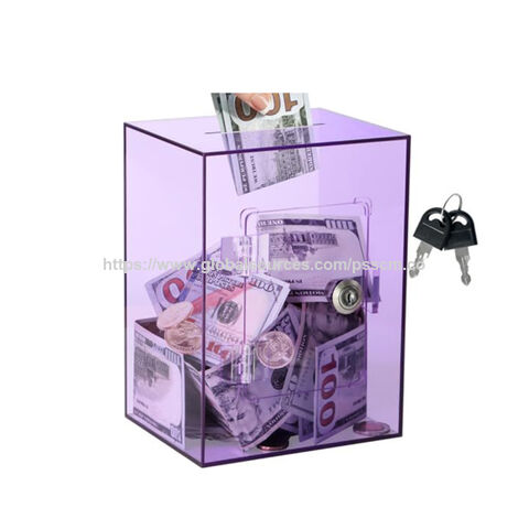 Acrylic Money Box $6.5 - Wholesale China Plastic Money Box at Factory ...