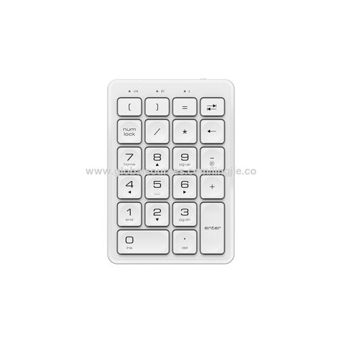 Wireless 22-key Numeric Keypad, Portable 2.4 Ghz Number Pad For Laptop ...