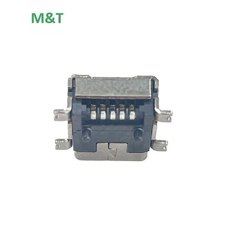 Mini Usb Female Socket 5 Pins Horizontal Smt Thermoplastic Ab Type ...